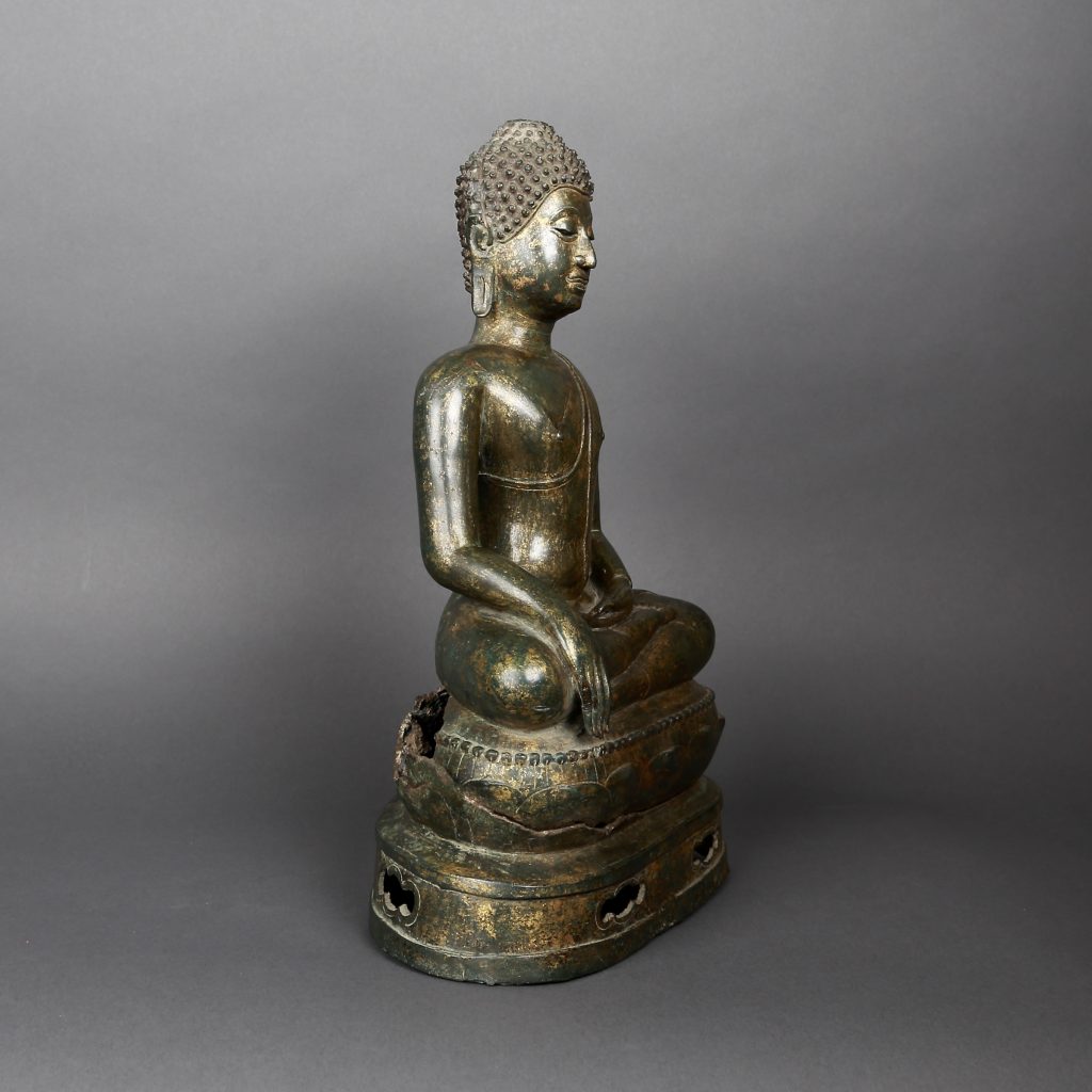 Seated Māravijaya Buddha Galerie Dart Asiatique Hioco